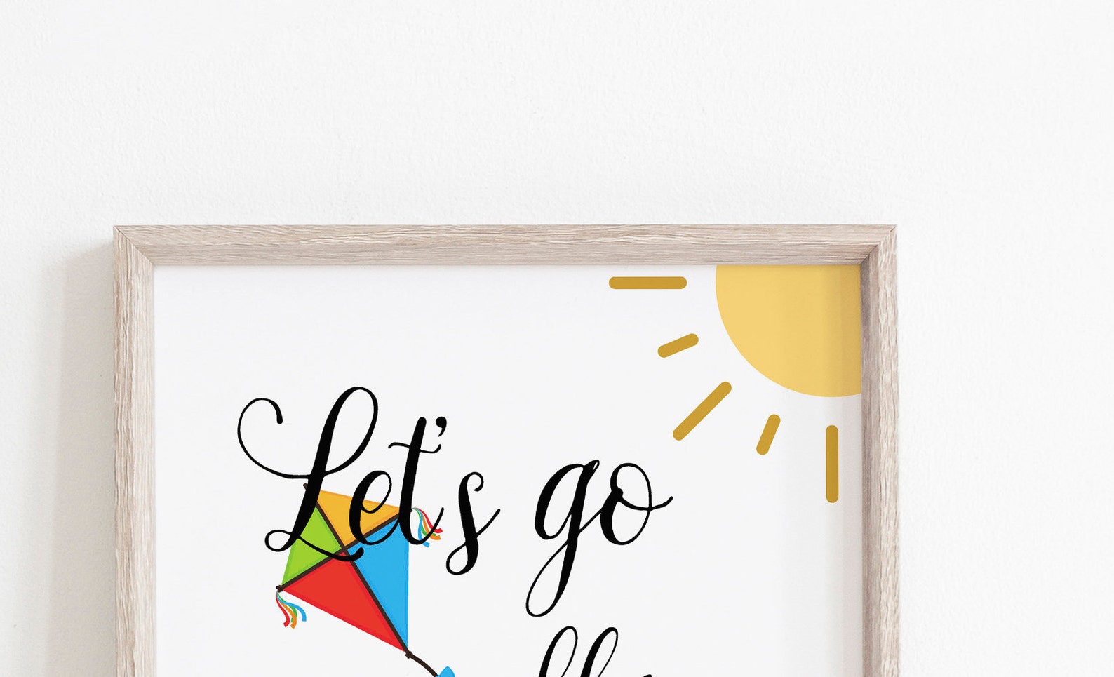 Let's Go Fly a Kite Mary Poppins Movie Film Quote Home - Etsy