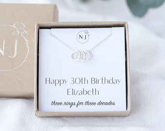 30th Birthday Necklace - Etsy