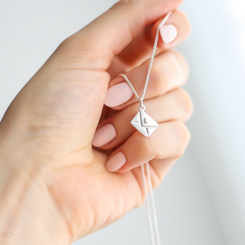 Envelope Necklace - Etsy