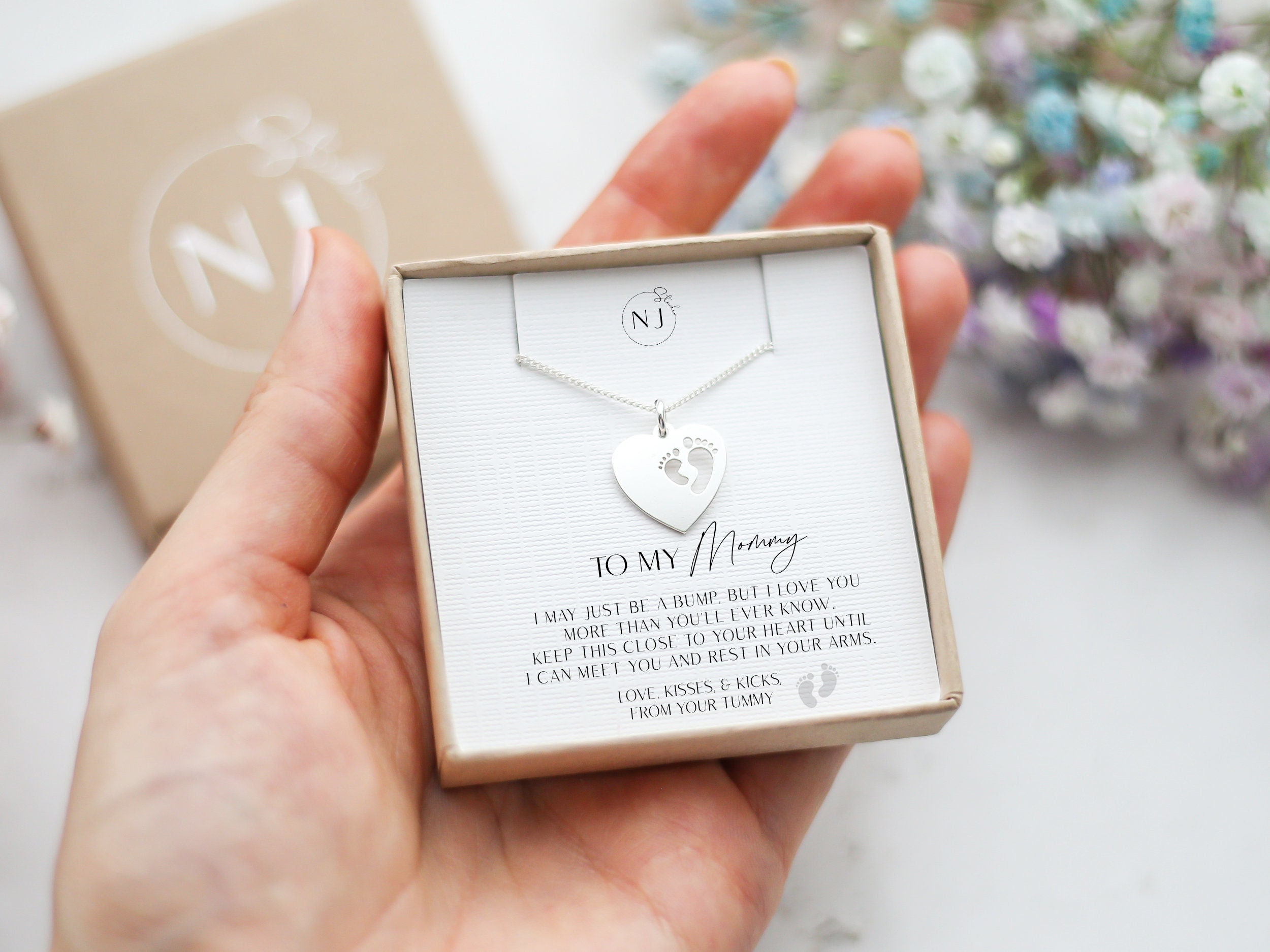 To My Mummy Gift From Bump Mum to Be Gift Congratulations New Pregnancy Gift Baby Shower Gift New Mum Gift Idea Baby Feet Jewelry Etsy