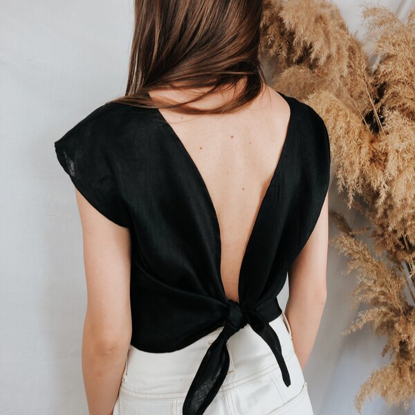 Open Back Shirt - Etsy