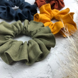 Organic Linen Scrunchies Bundle / Set of 4 - Etsy