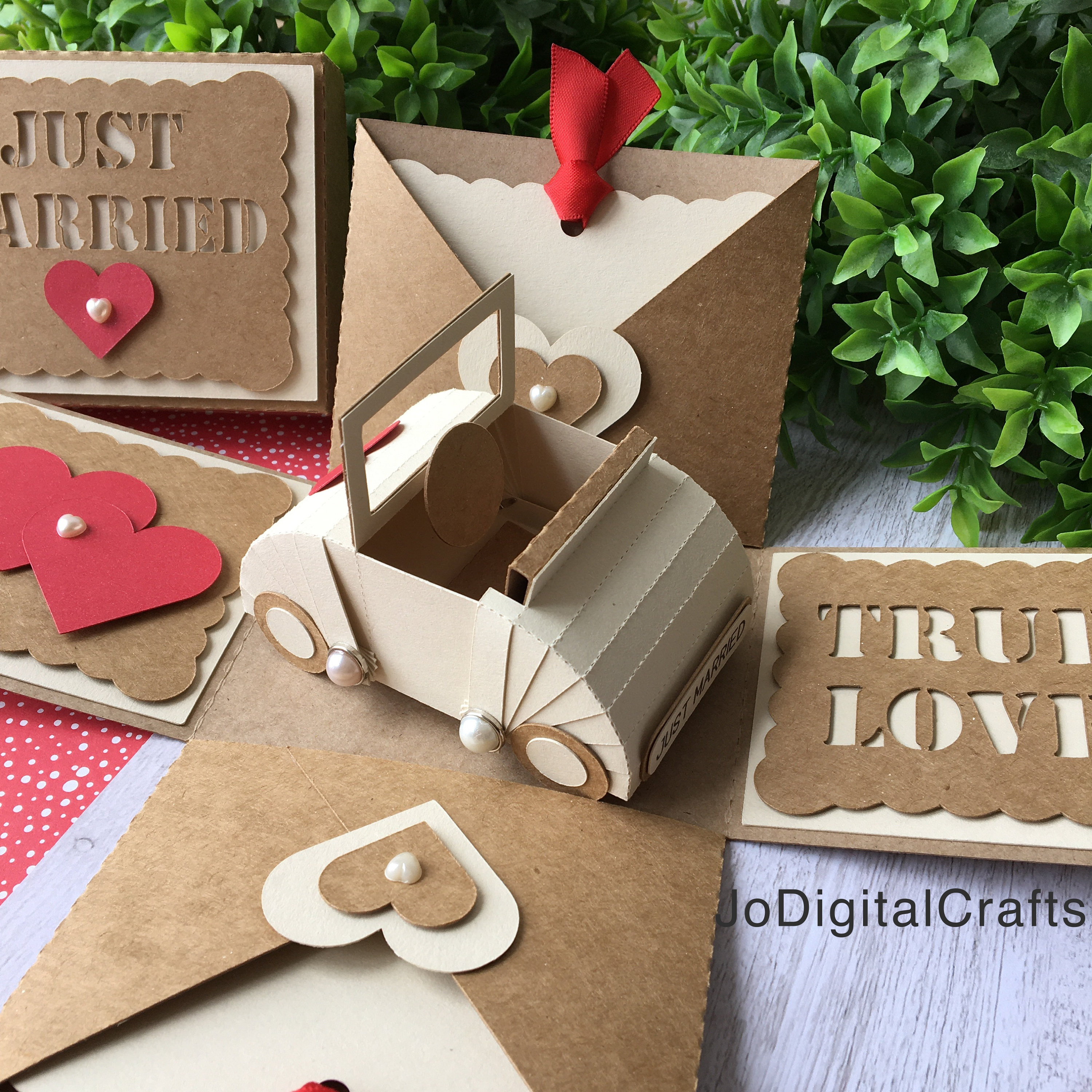 Exploding Wedding Box !digital Cutting File for Cricut Machines and ...