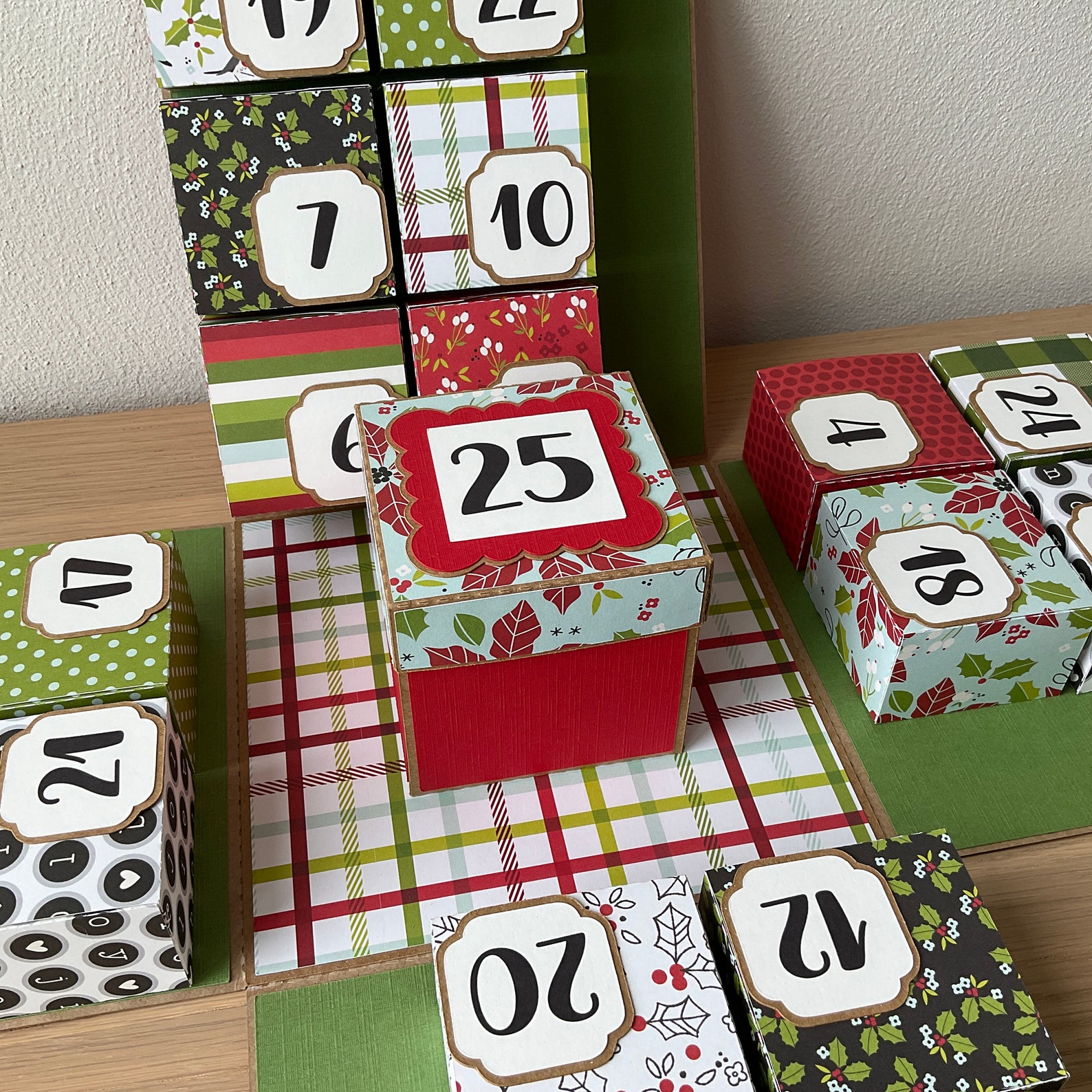 Exploding Box Advent Calendar Digital Cutting File - Etsy