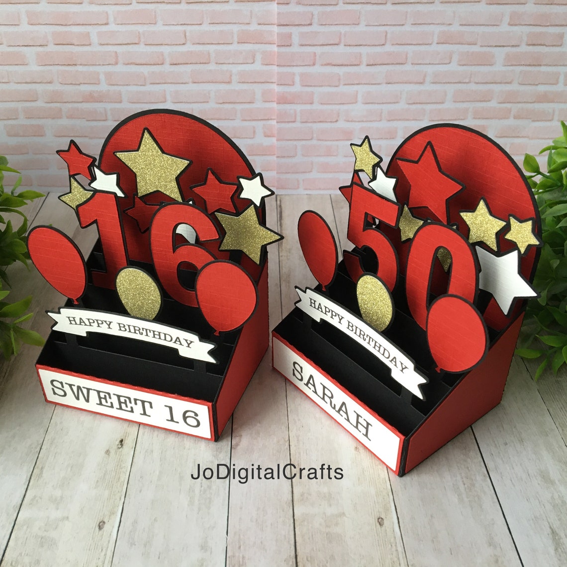 Birthday Box Cards digital Cutting File - Etsy Australia