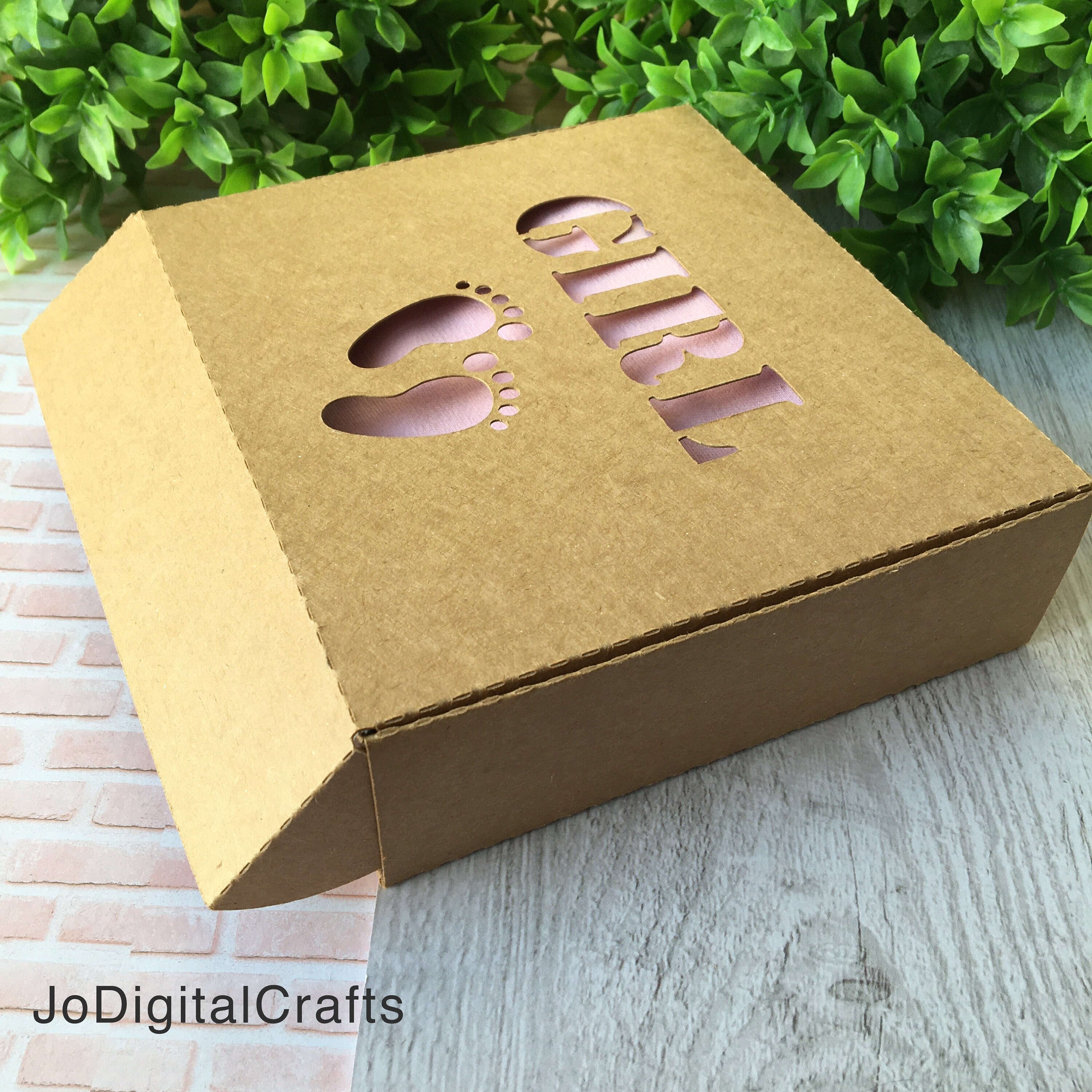 Baby Onesie Box With 4 Different Lids. Digital Cutting File - Etsy