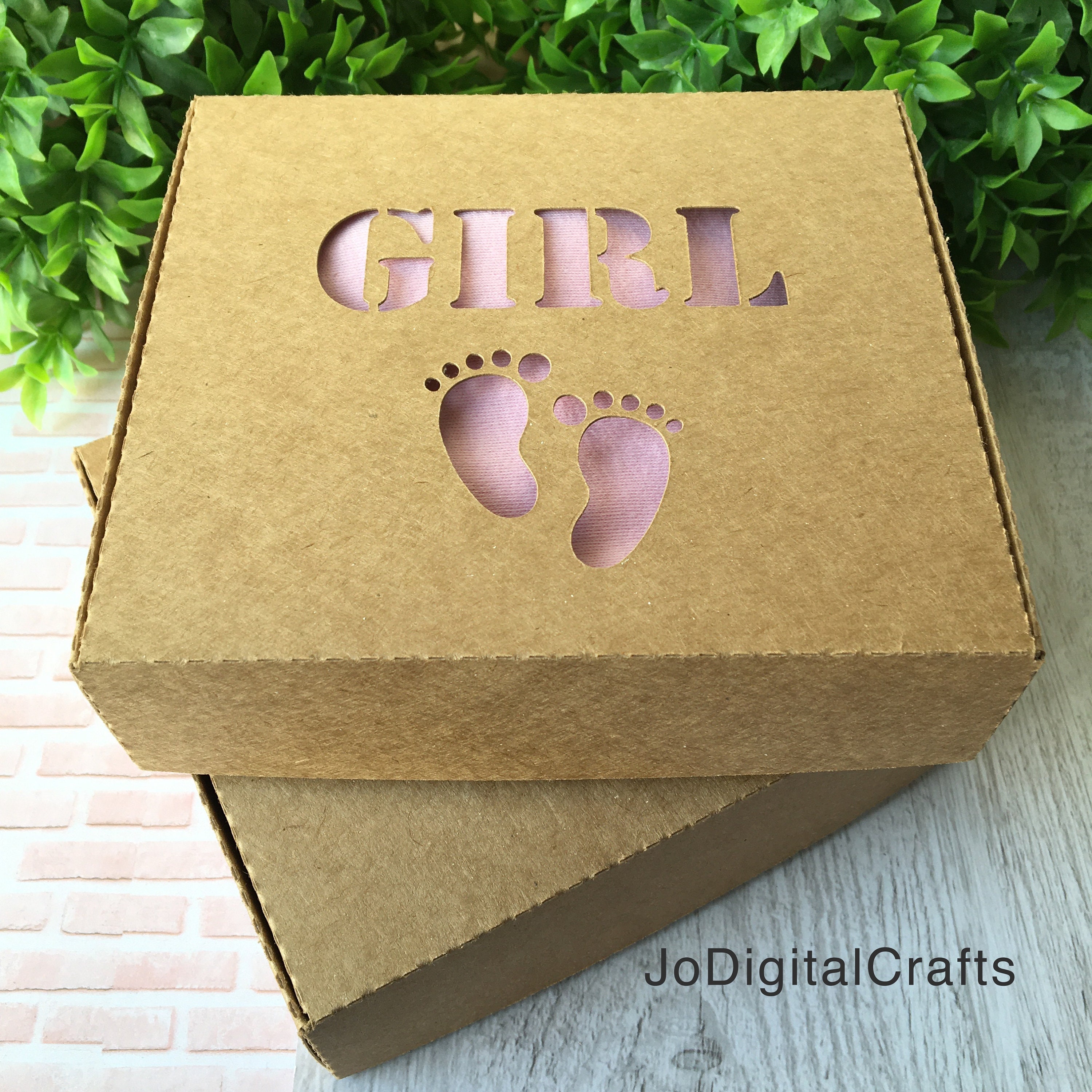 Baby Onesie Box With 4 Different Lids. Digital Cutting File - Etsy