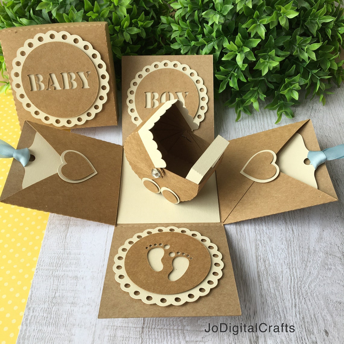 Exploding Box With Baby Carriage Digital Cutting File - Etsy