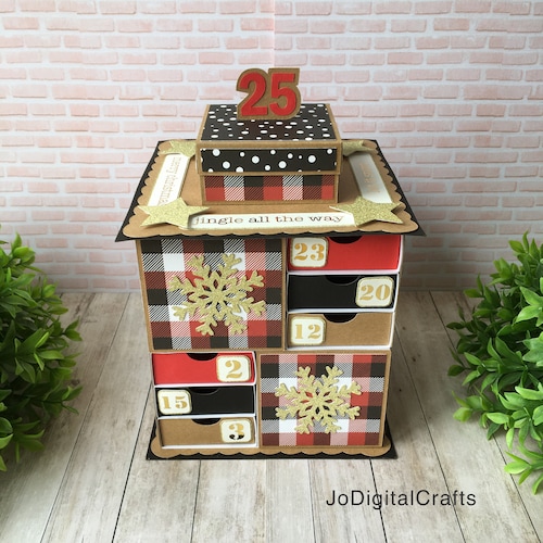 Exploding Box Advent Calendar Digital Cutting File - Etsy UK