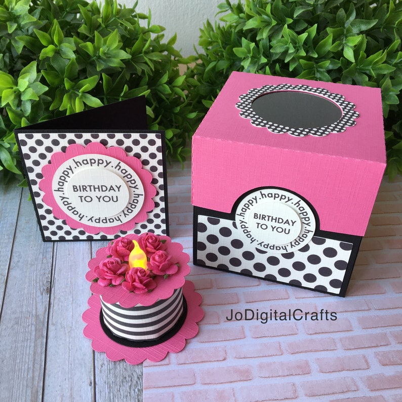 Birthday in a Box. Digital Cutting File - Etsy