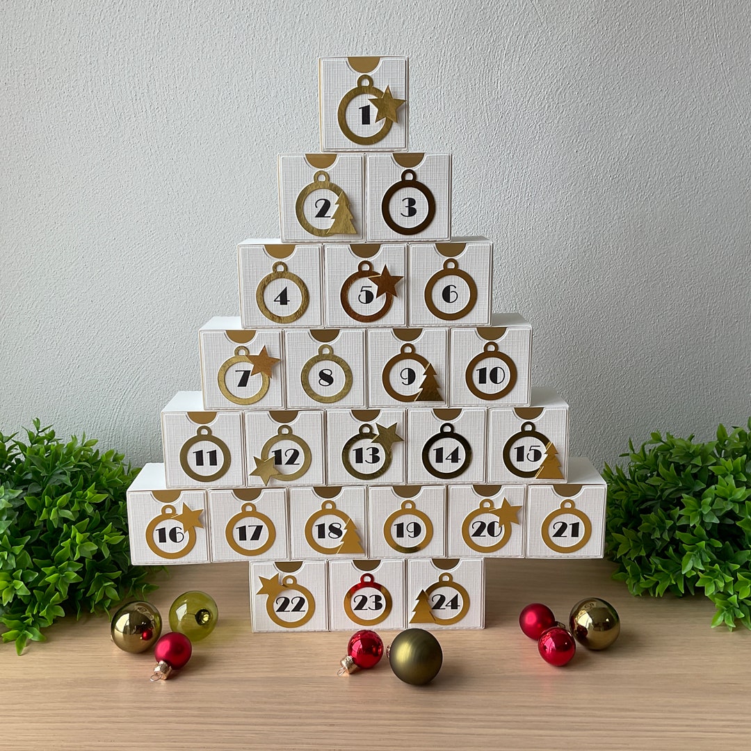 Advent Calendar Tree. digital Cutting File for Silhouette Cameo and ...