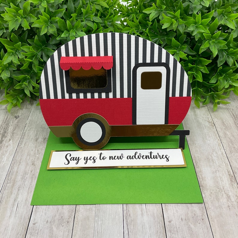 Set of 2 Caravan Cards !digital Cutting File! - Etsy
