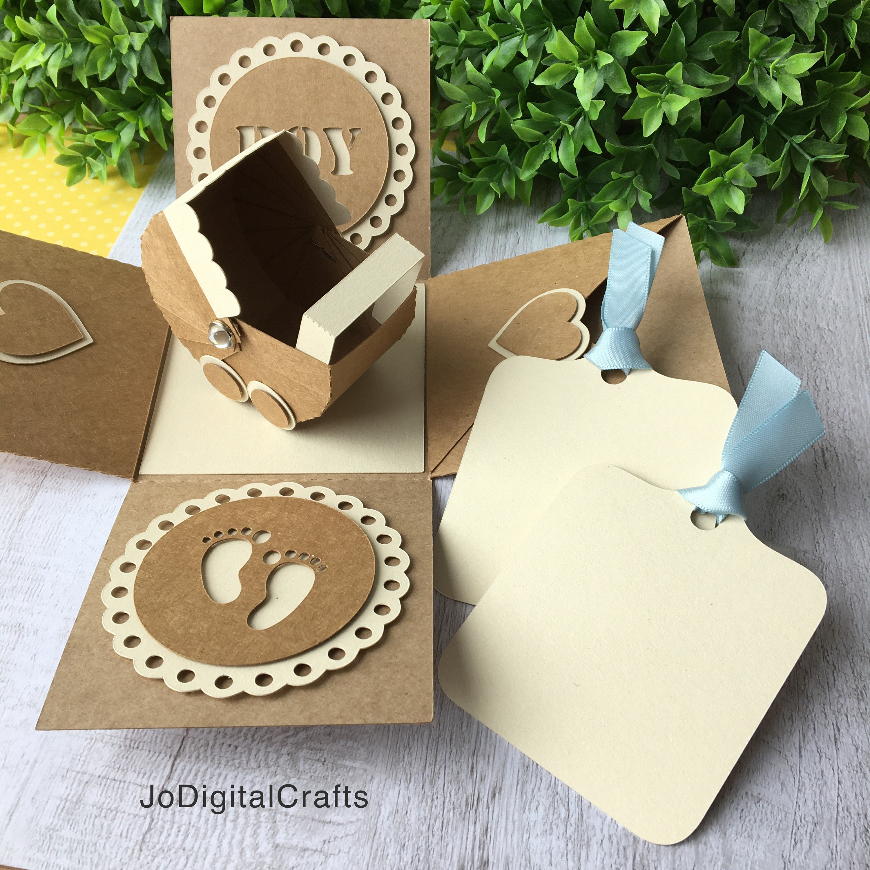 Exploding Box With Baby Carriage Digital Cutting File for - Etsy