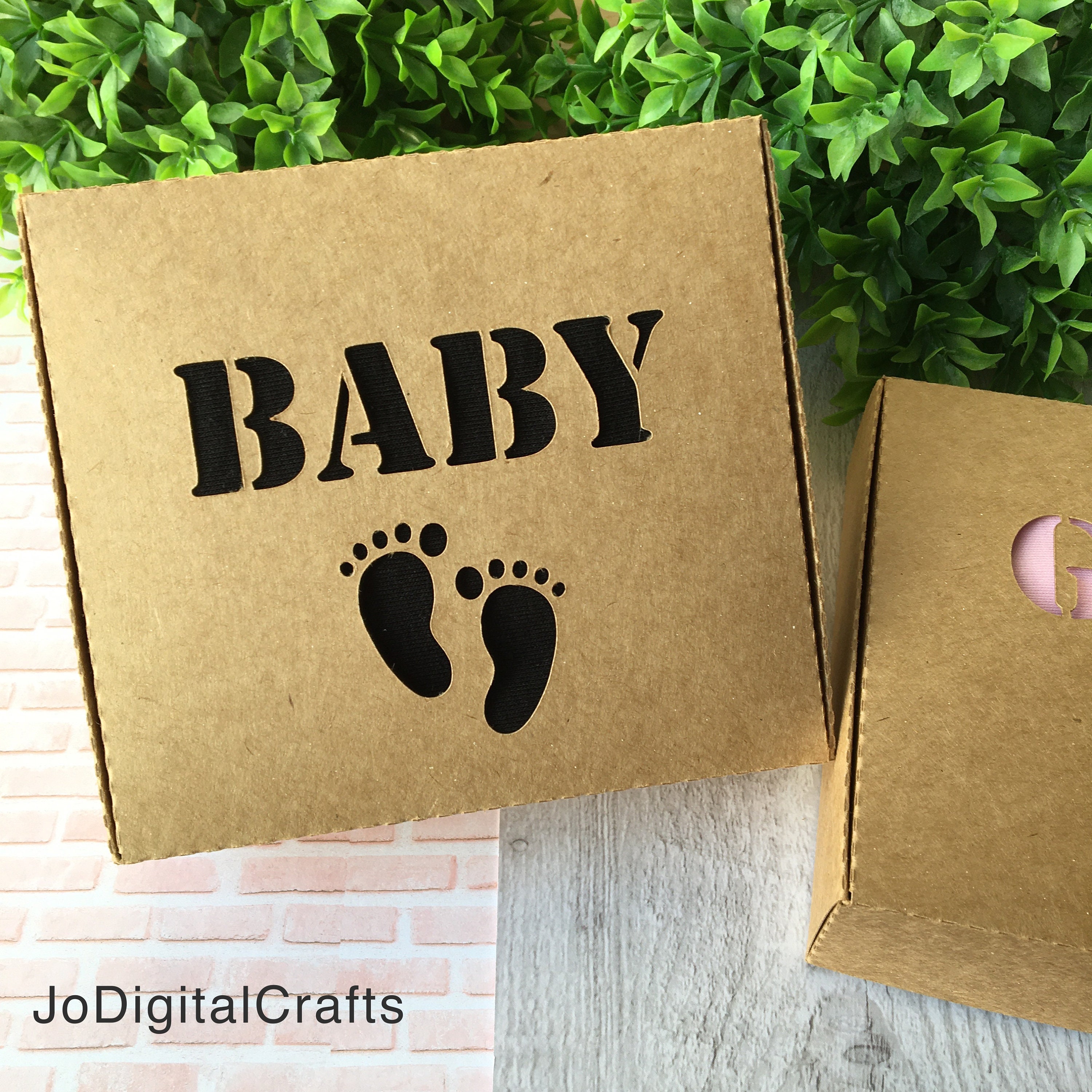 Baby Onesie Box With 4 Different Lids. Digital Cutting File - Etsy