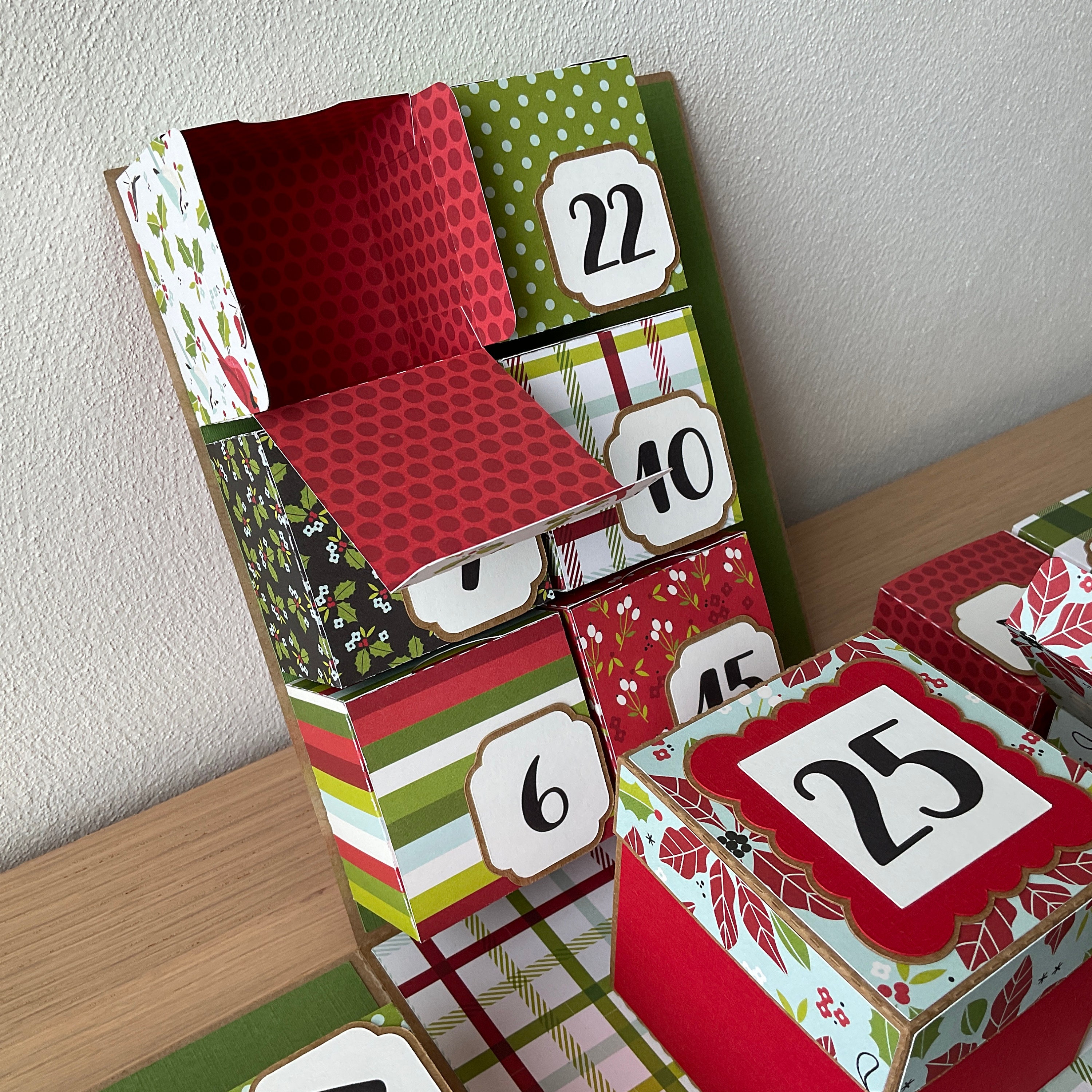 Exploding box Advent calendar Digital Cutting File - Etsy Nederland