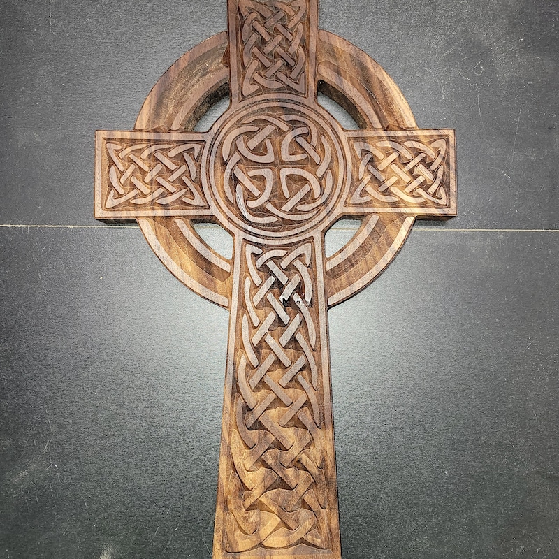 Wooden Celtic Cross - Etsy