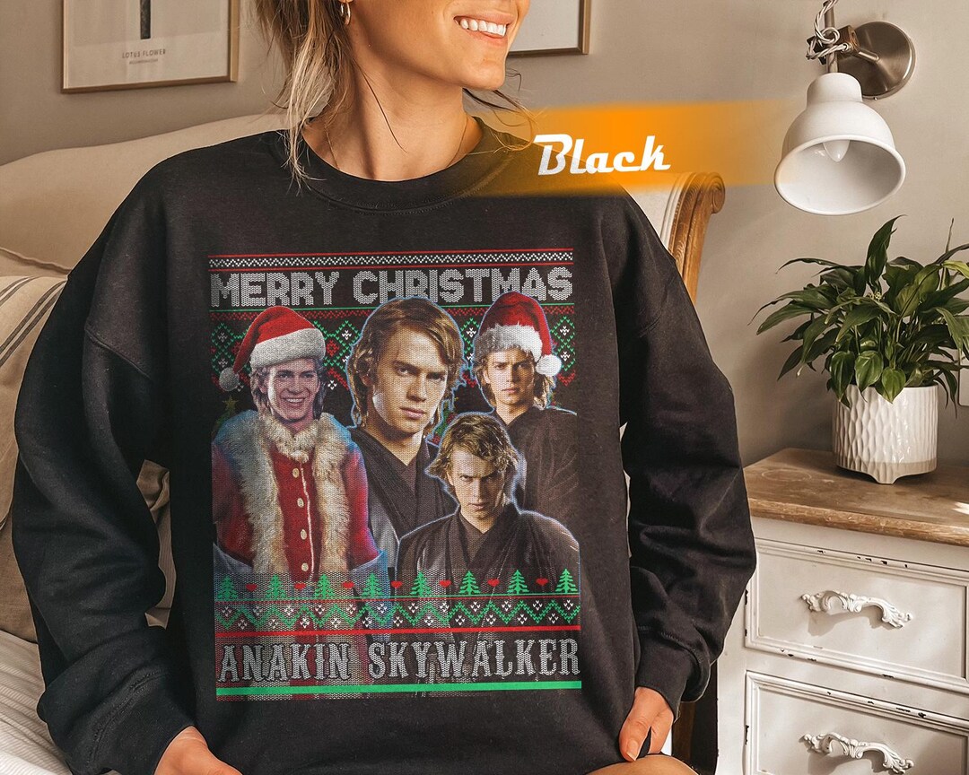 Merry Christmas Anakin Skywalker Ugly Christmas Sweater, Anakin ...