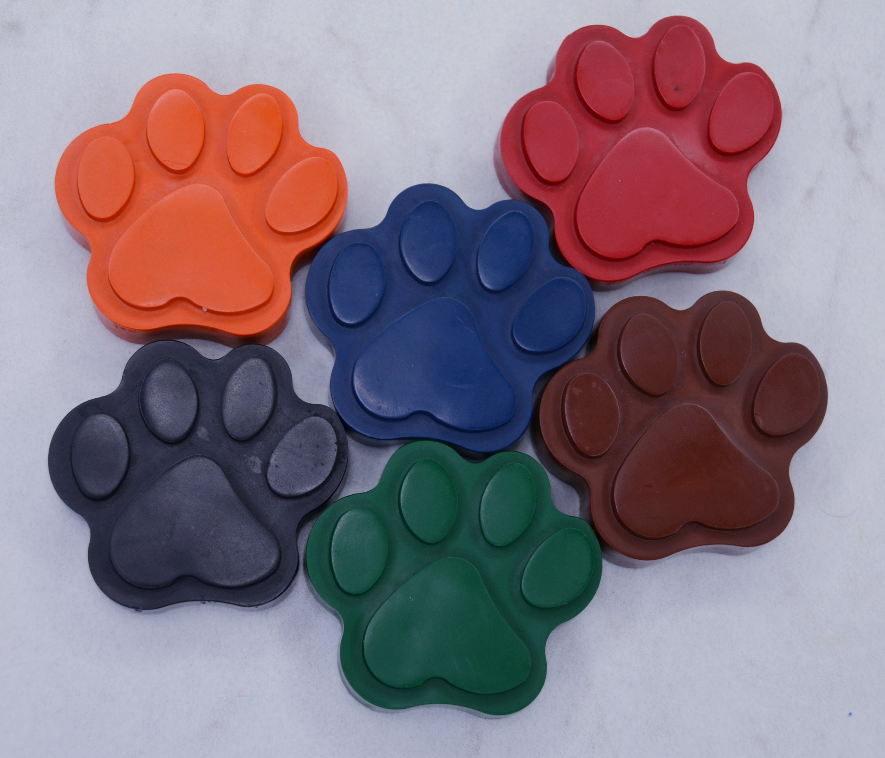 Paw Print Crayons Dog Print Crayon Puppy Print Crayon Party - Etsy