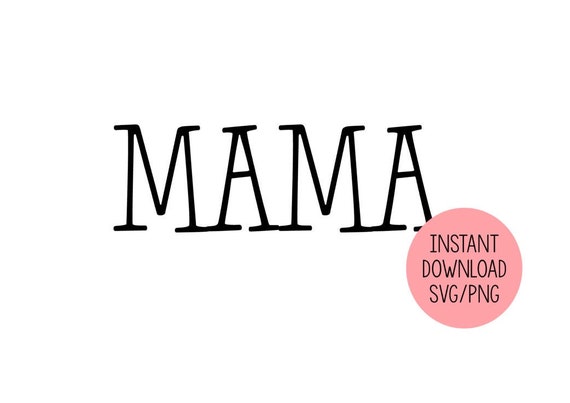 Mama SVG and PNG File Arched Mama Svg Jersey Mom Font Mom - Etsy