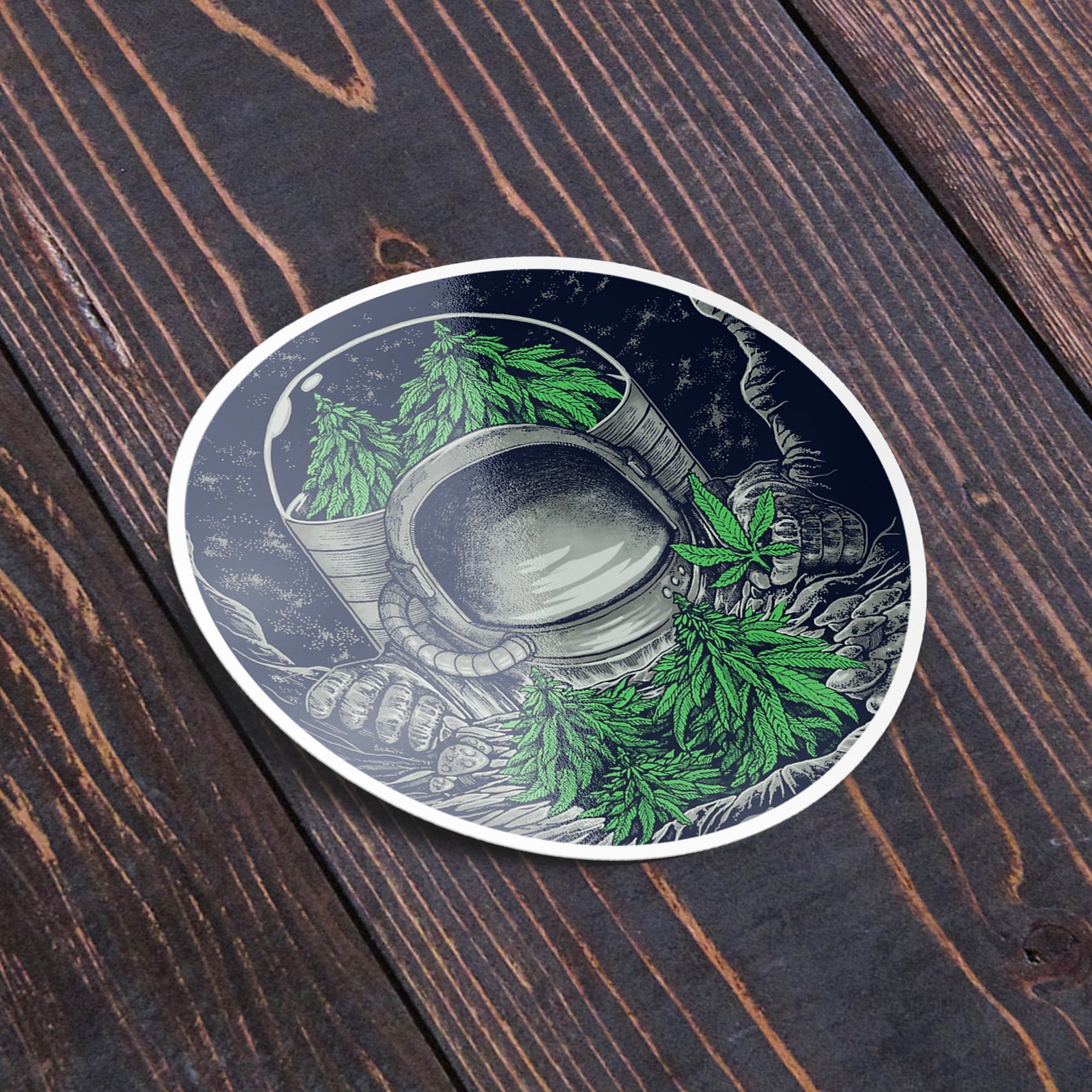 Space Weed Astronaut Weed Kush Astronaut Marijuana Sticker | Etsy