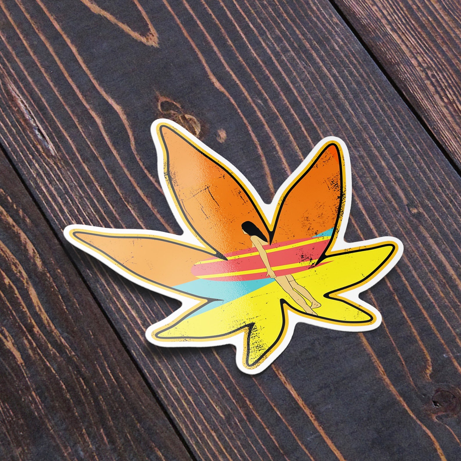 Cannabis Leaf Cannabis Sticker Cannabis Vinyl Decal Cannabis | Etsy