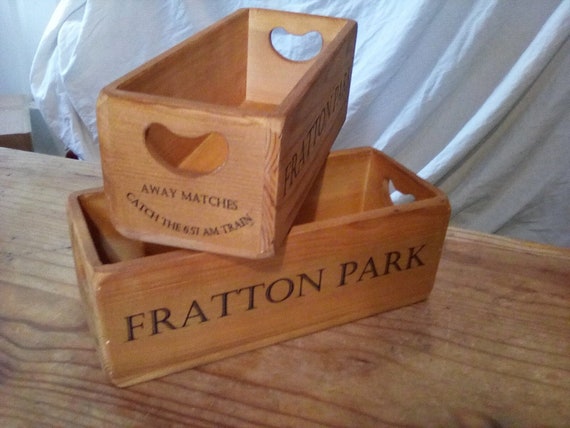 FRATTON PARK Wooden Football Storage Box/crate in a Medium Oak - Etsy