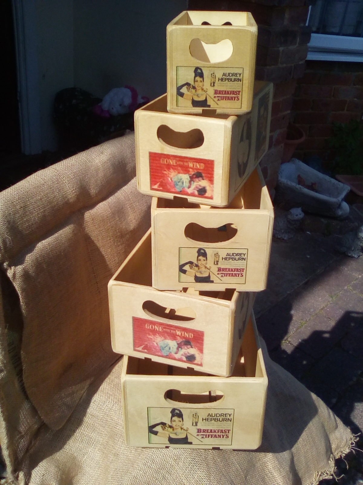 Unique Retro Style Wooden CLASSIC MOVIES Storage Box/crate in | Etsy UK