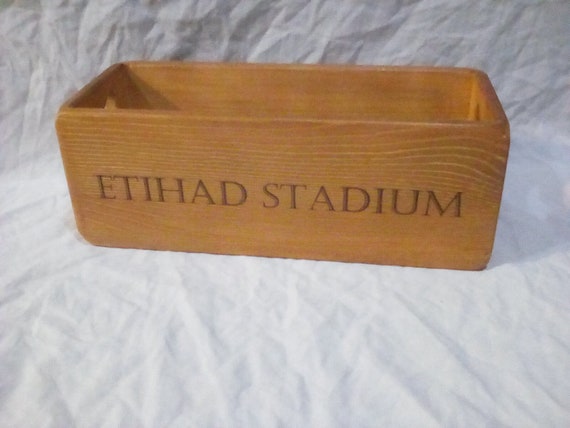 Rustic Wooden etihad Stadium Storage Box Crate in | Etsy