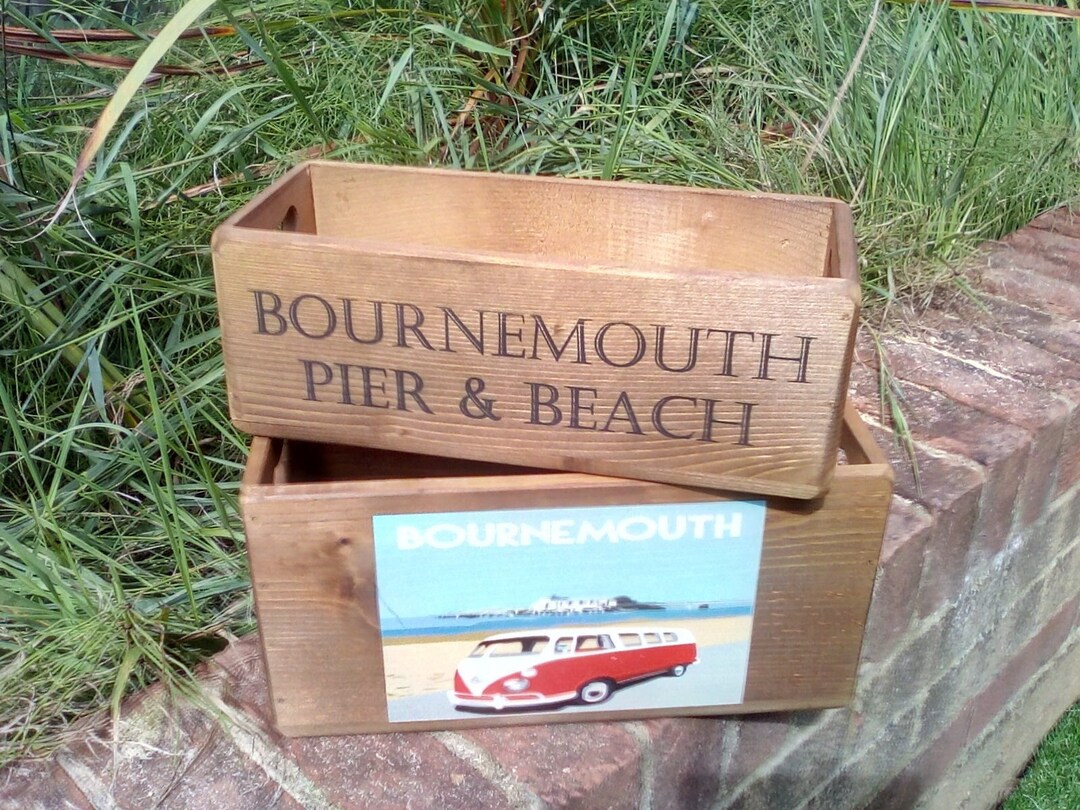Oak Finish Beach Camper Van Wooden Storage Box - Etsy