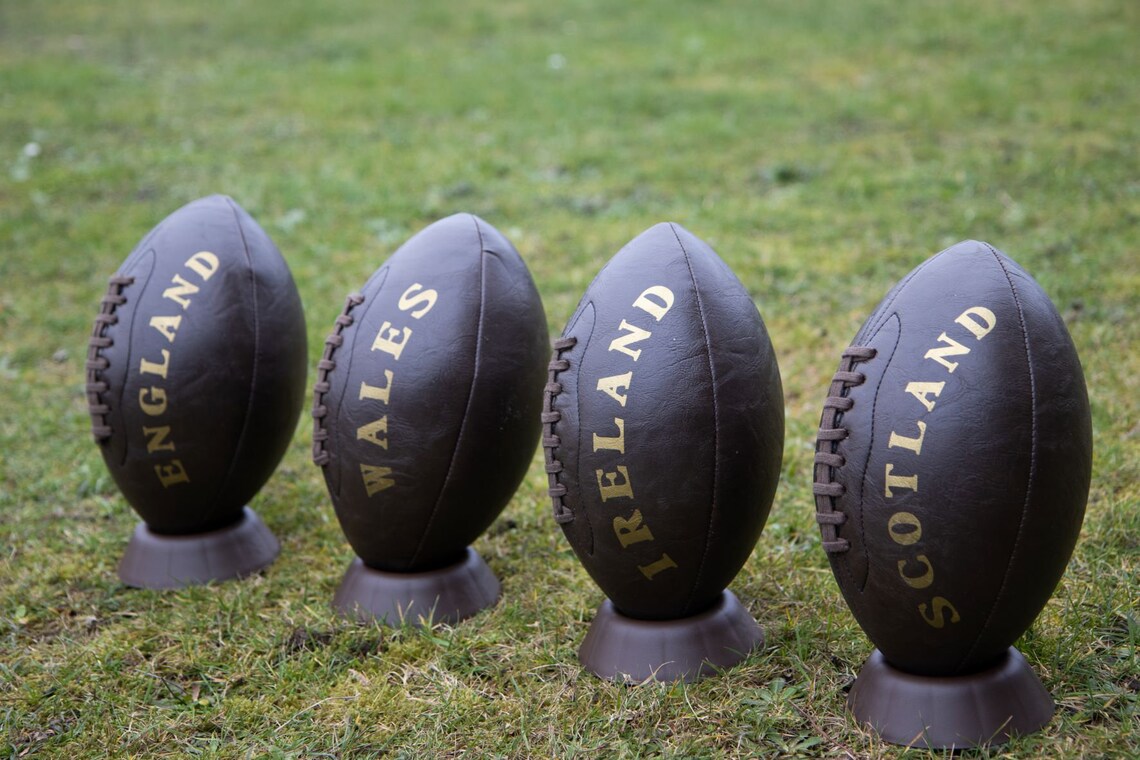WALES RUGBY Antique Leather Style Display Ball With Optional - Etsy UK