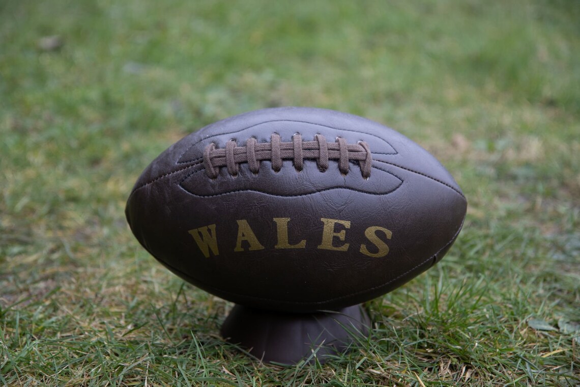 WALES RUGBY Antique Leather Style Display Ball With Optional - Etsy UK