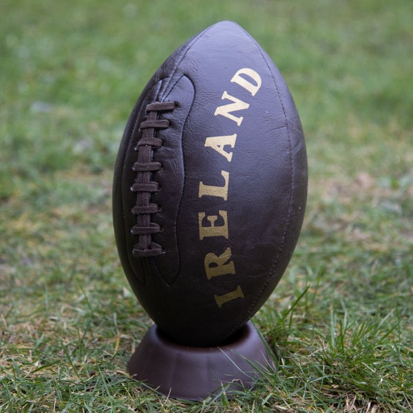 WALES RUGBY Antique Leather Style Display Ball With Optional Display ...