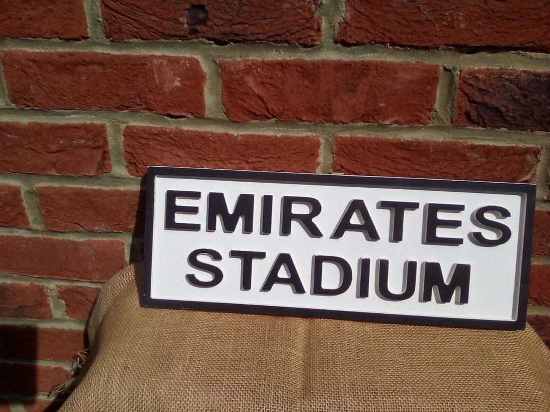 Arsenal.quirky Retro/vintage Style EMIRATES STADIUM Wooden Football ...