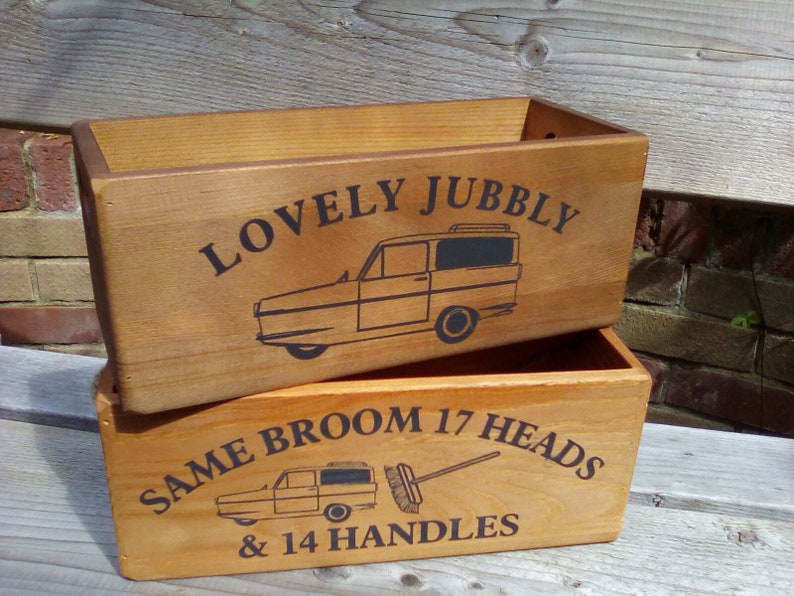 LOVELY JUBBLY! Rustic Wooden Storage Box. Great Gift for Fans of Only ...