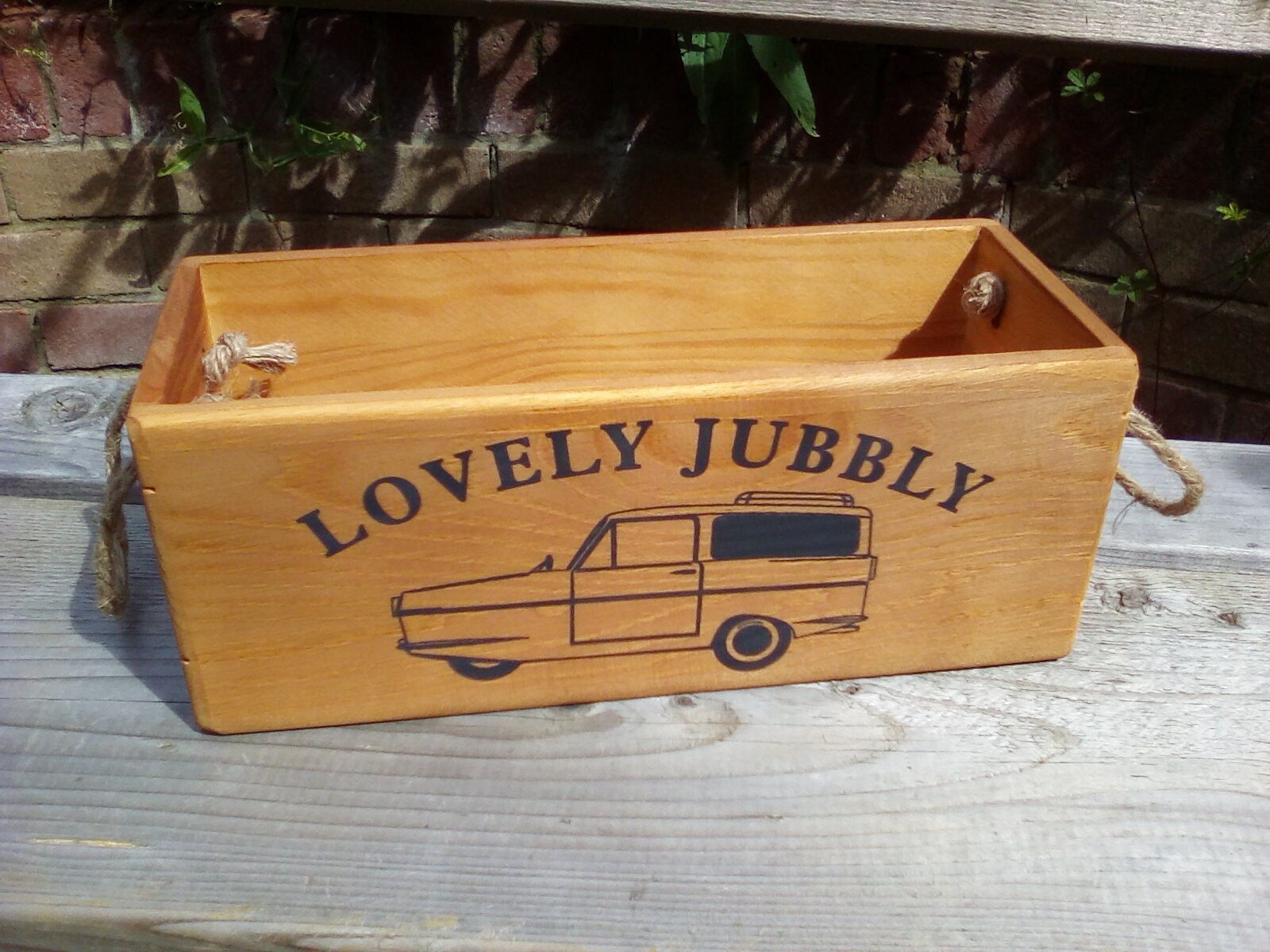LOVELY JUBBLY! Rustic Wooden Storage Box. Great Gift for Fans of Only ...