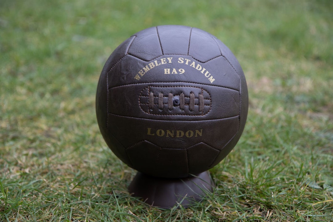 Wembley Stadium Vintage Leather Style England Display Football. - Etsy UK
