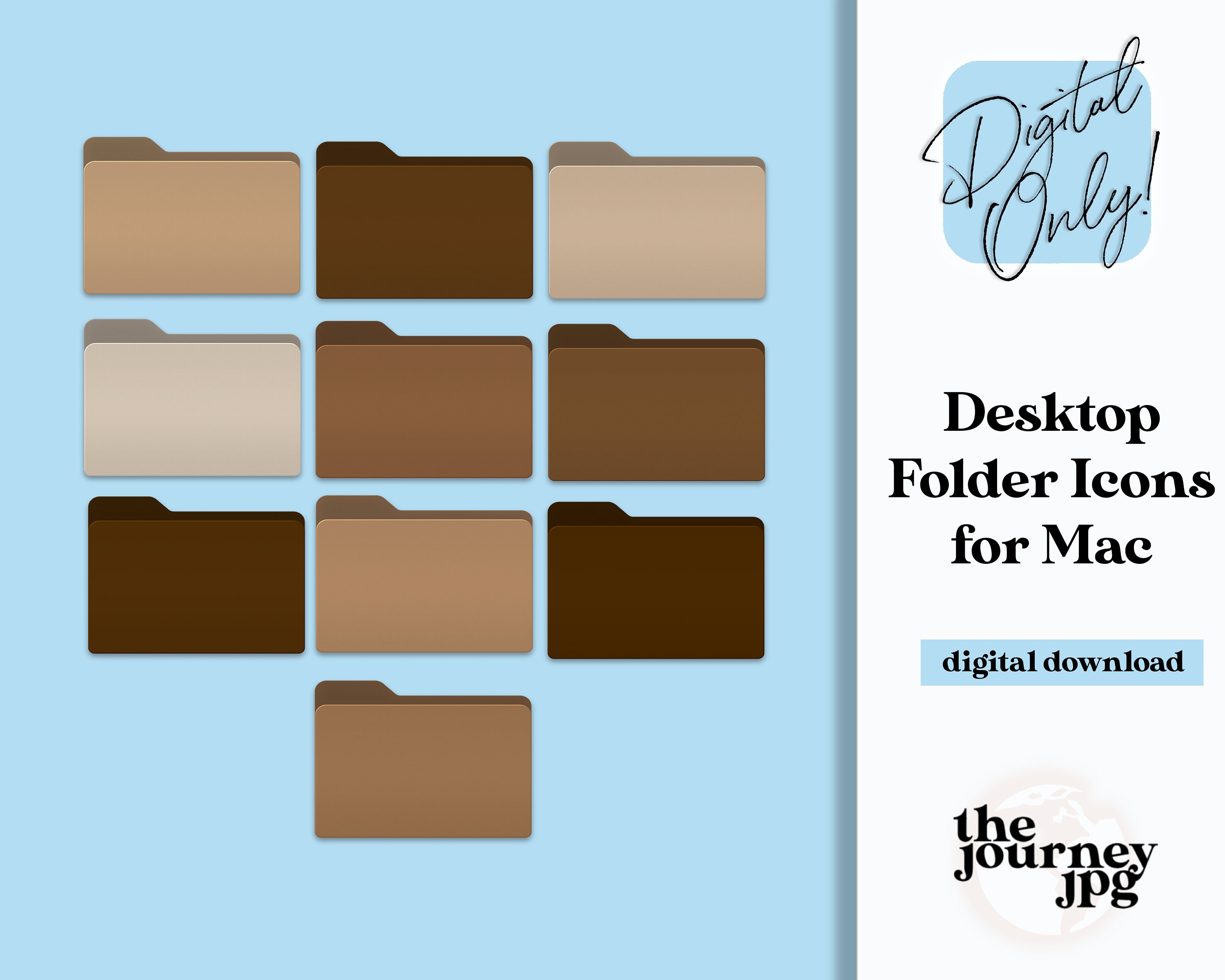 Sunset Inspired Desktop Folder Icons // Cute Custom Desktop Folder ...