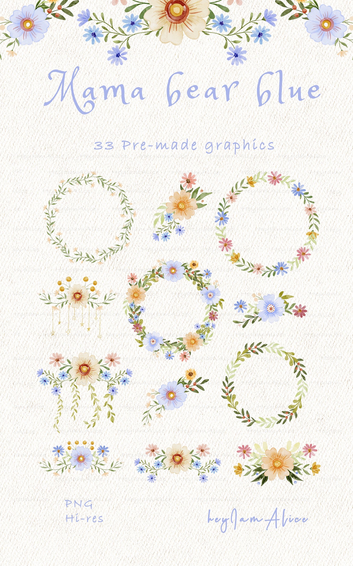 Mother and Baby Watercolor Clipart Mommy and Baby Bear PNG - Etsy