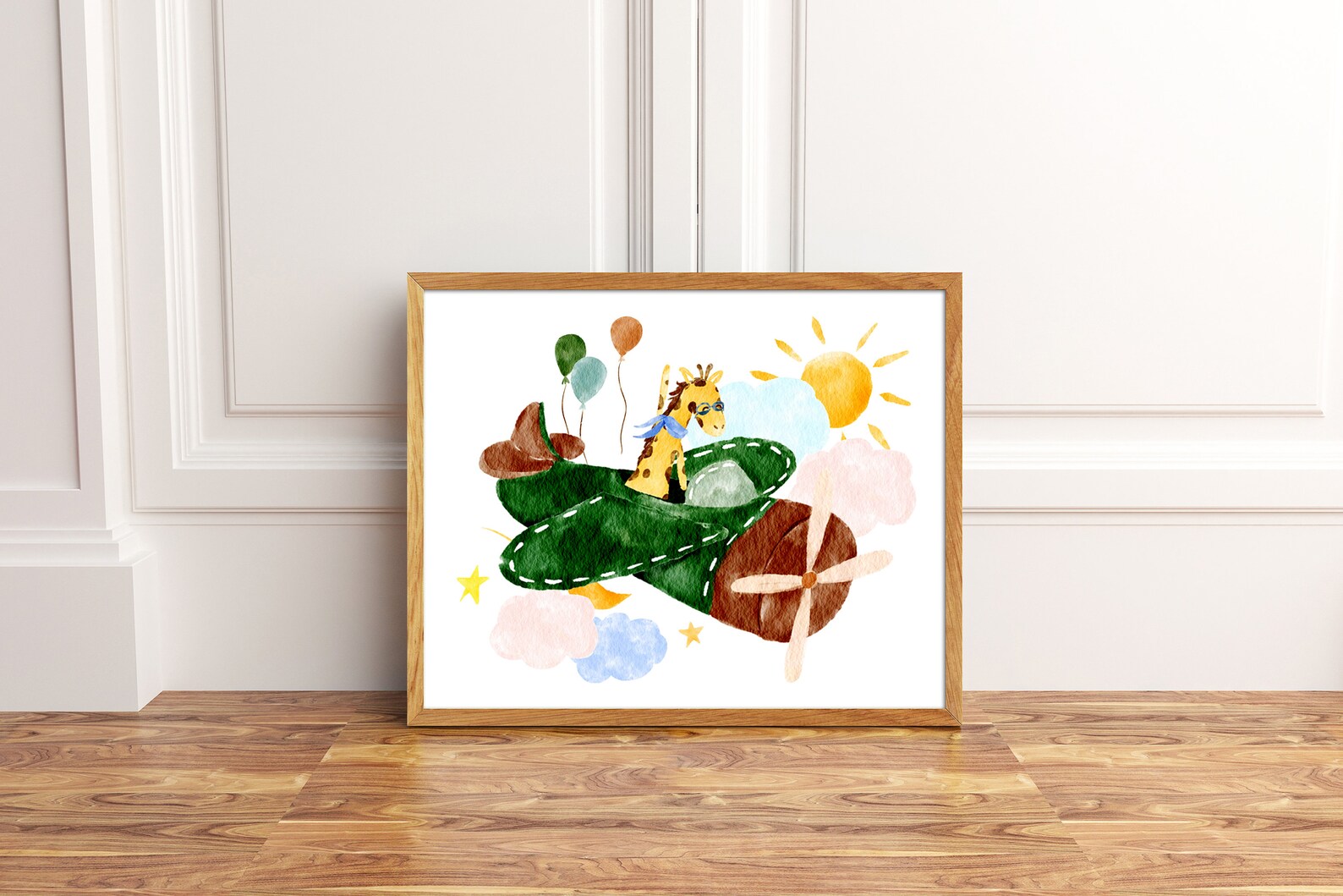 Watercolor Baby Boy Airplane Clipart Animal Clipart FREE - Etsy