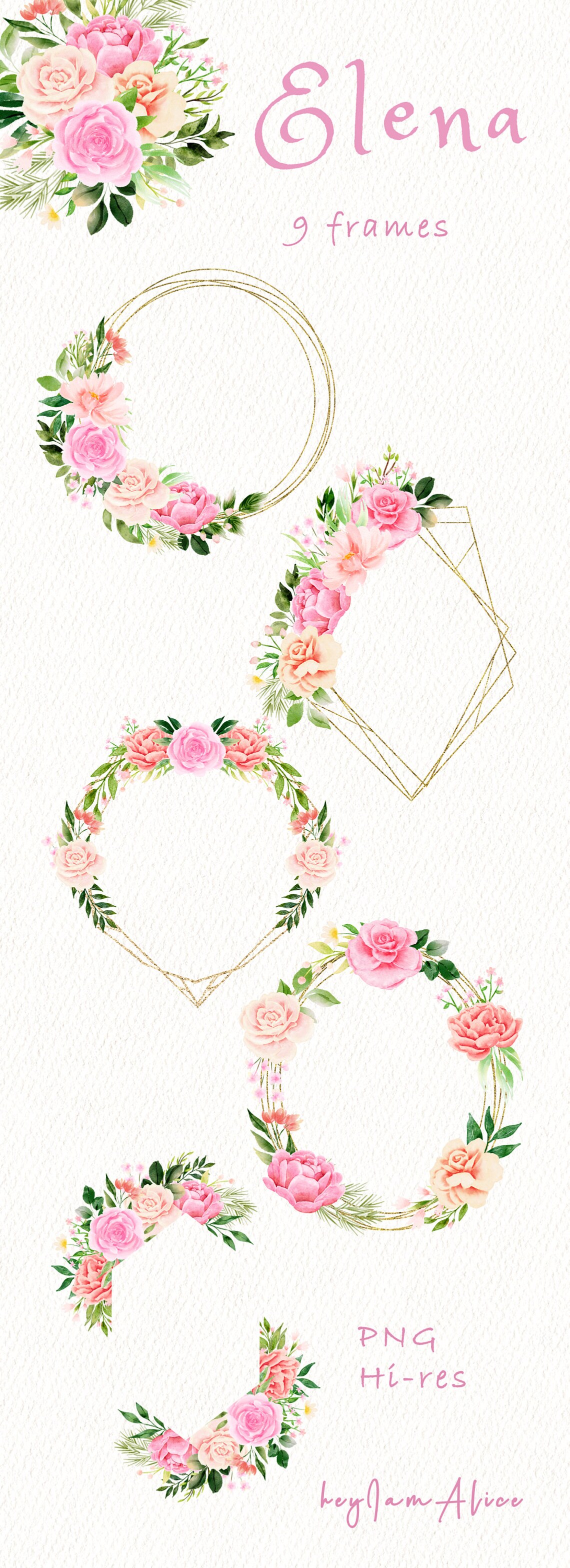 Pink Peony Flower Watercolor Clipart, Soft Pink Floral PNG, Free ...
