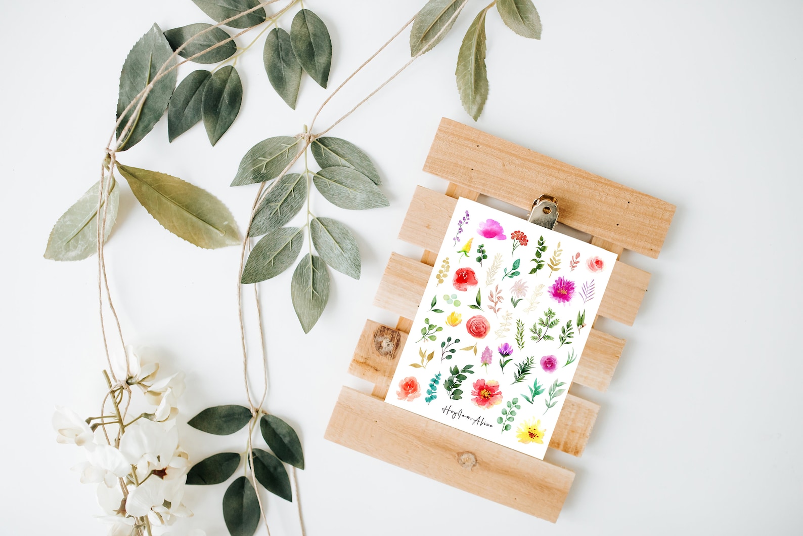 May Flower Digital Sticker PRINTABLE Sticker Sheet - Etsy