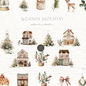 Christmas Clipart, Scandinavian Christmas, Cozy Home Clipart ...