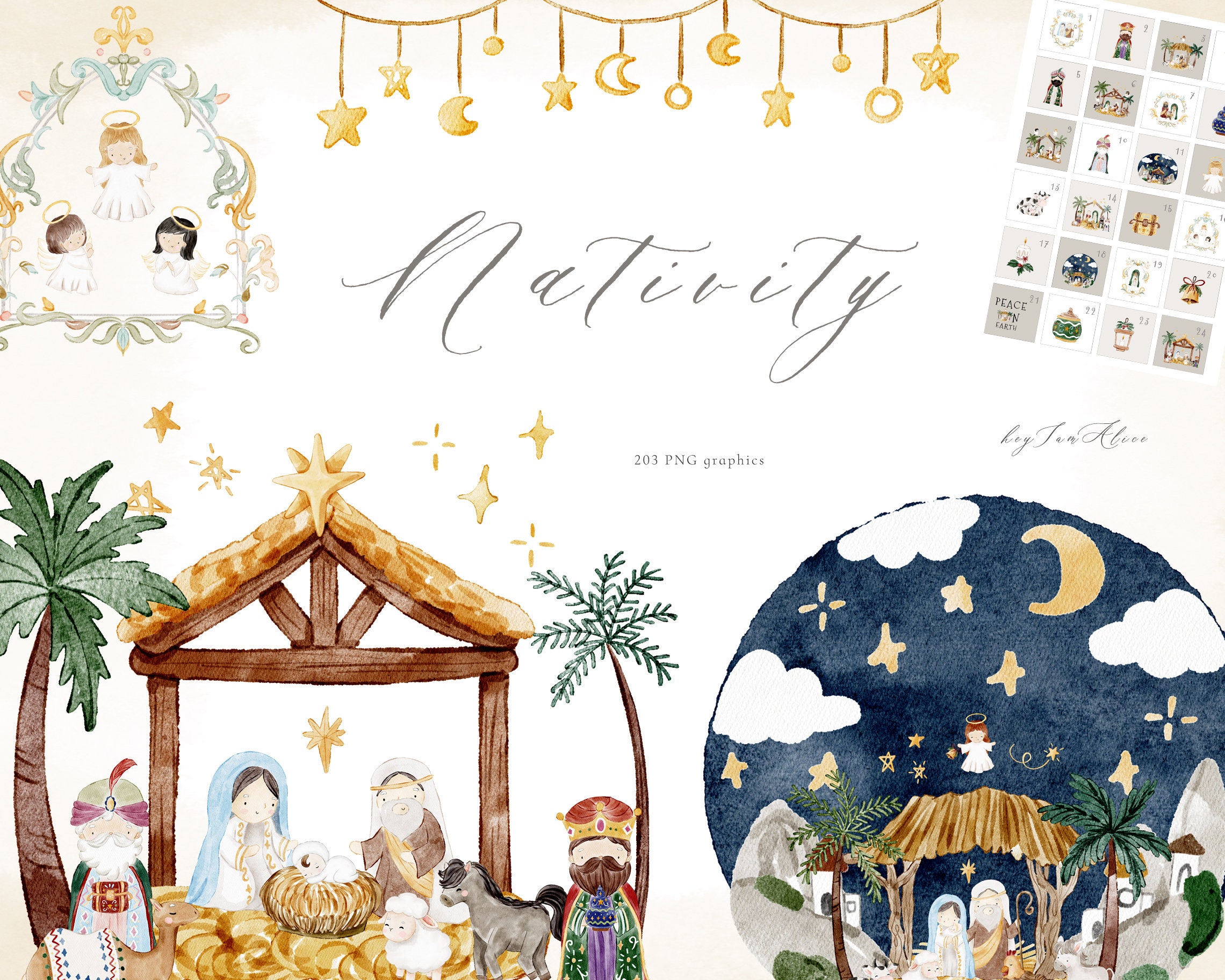 Christmas Nativity Clipart Lds