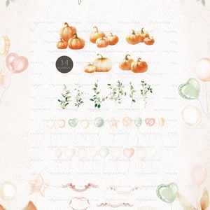 Autumn Forest Animal Clipart PNG, Fall Woodland Animal Clipart, Pumpkin ...