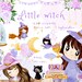 Witch Clipart, Halloween Digital PNG, Witch and Wizard, Magical School ...