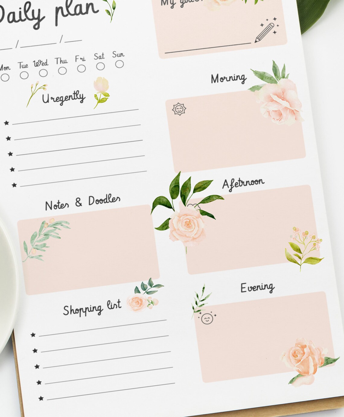 Peach Cream Digital Sticker Printable Sticker Sheet - Etsy