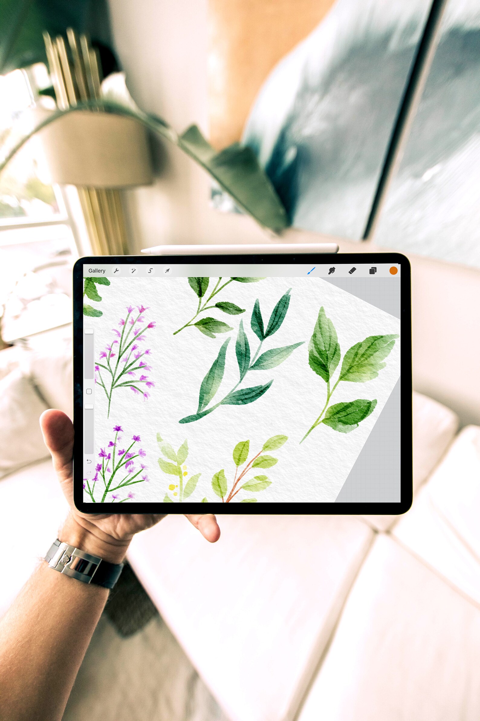 Realistic Procreate Watercolor Paper Canvas, JENNIE Paper, Watercolor ...