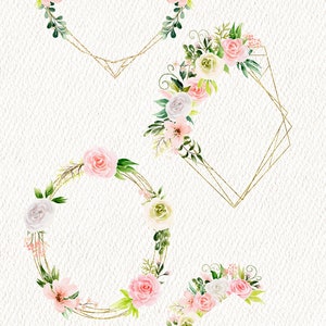 Peach Pink Watercolor Flower Clipart, FREE COMMERCIAL Use, Greenery ...