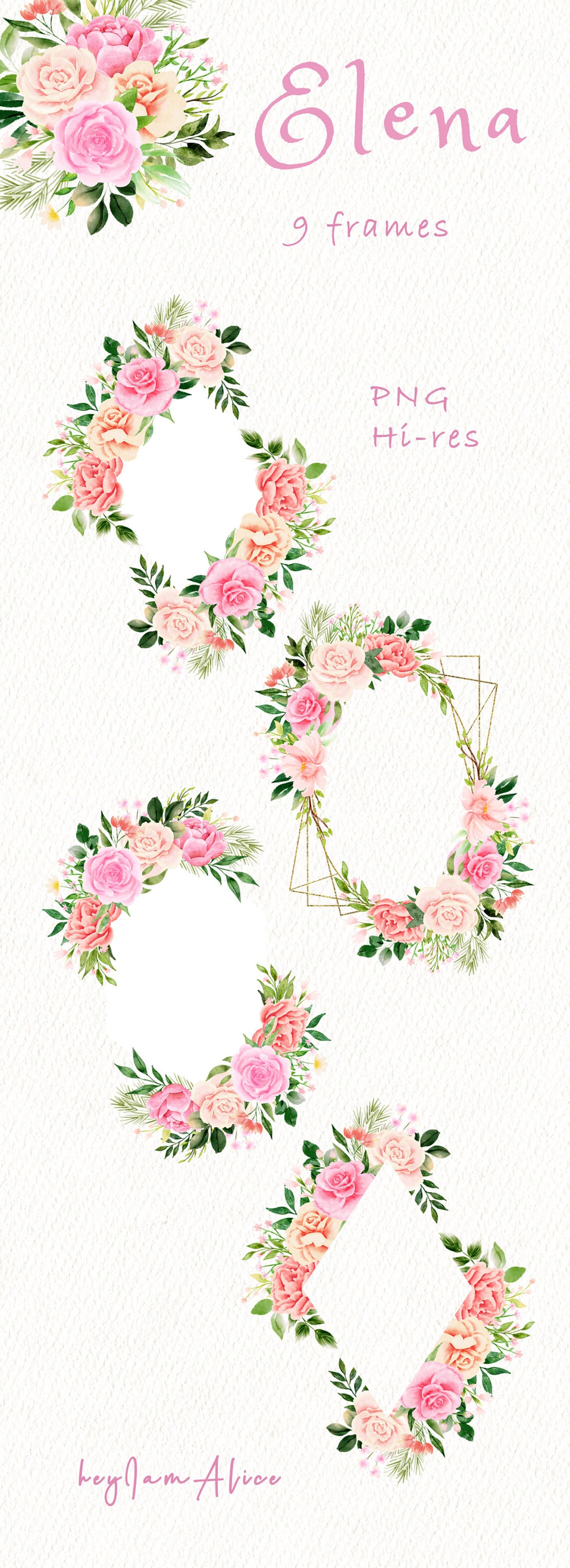 Pink Peony Flower Watercolor Clipart, Soft Pink Floral PNG, Free ...