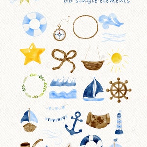 Sailor Watercolor Clipart, Nautical Boy Clipart, Free Commercial Use ...